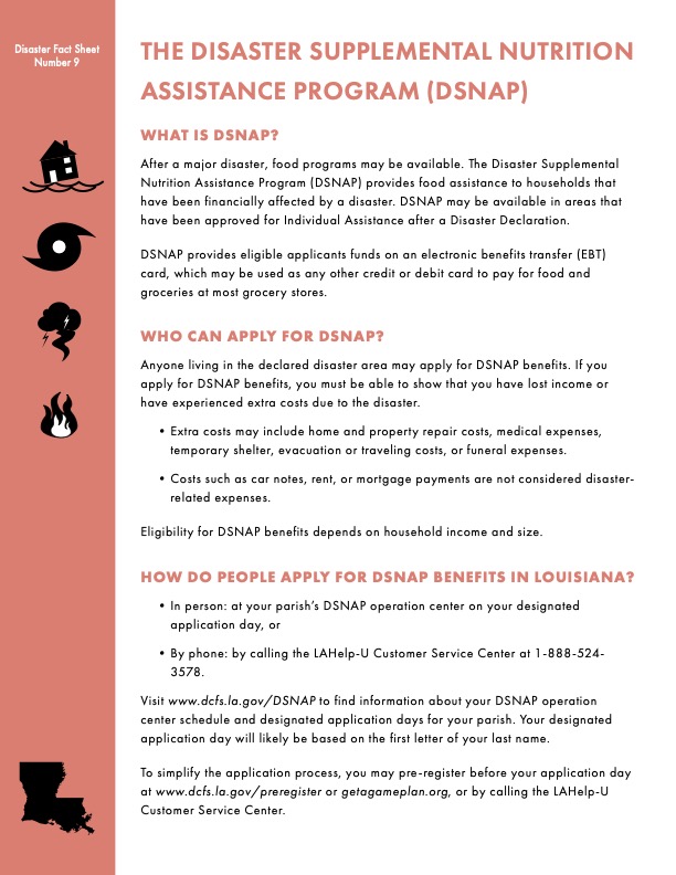 Disaster Aid: Fact Sheets - Louisiana Sea Grant